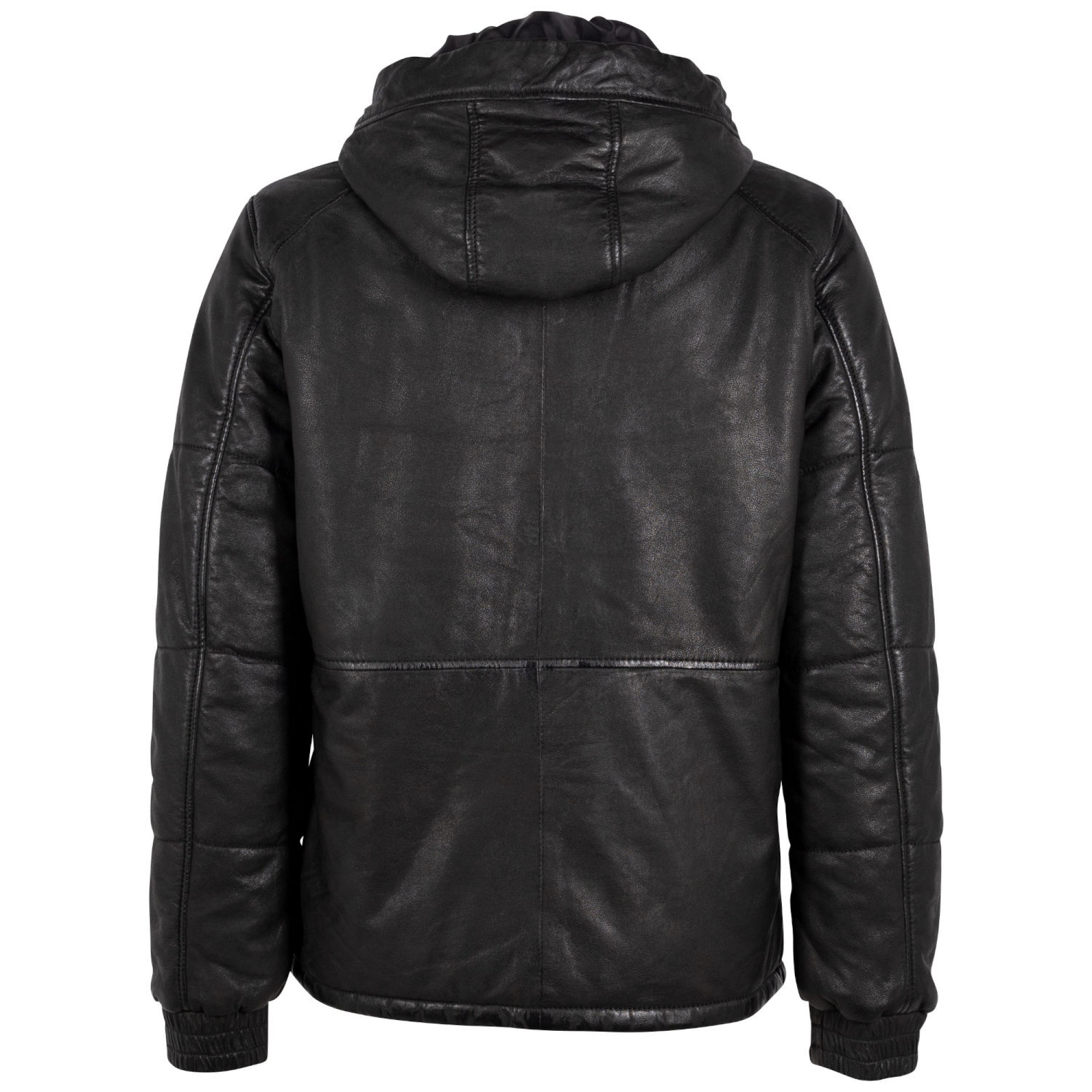 Geaca de Piele Barbati 2.0 by Mauritius Neagra G2MAbito