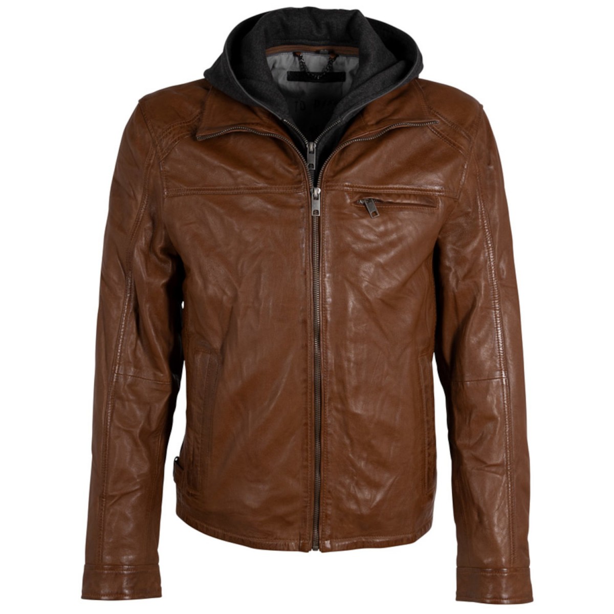 Geaca de Piele Barbati Deercraft Coniac DMRics – Black Friday