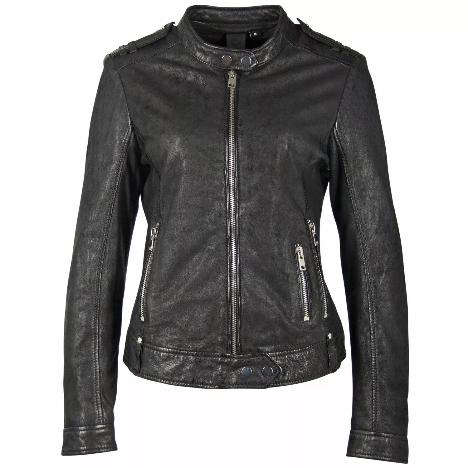 Geaca de Piele Dama Gipsy Neagra G2GShari SF LABONV