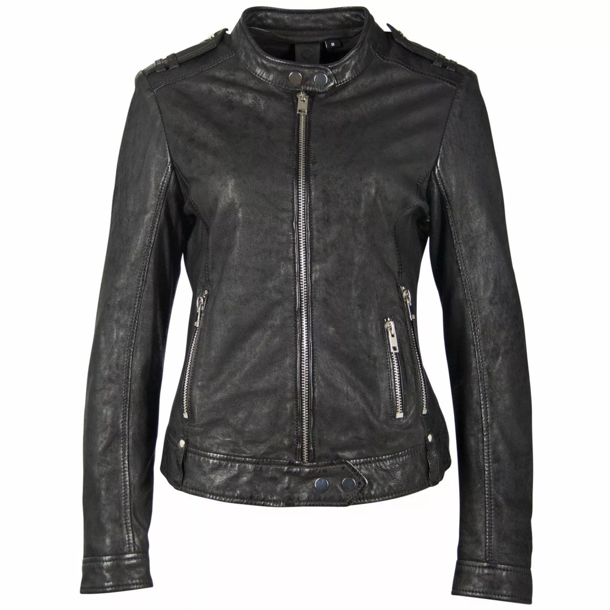 Geaca de Piele Dama Gipsy Neagra G2GShari SF LABONV