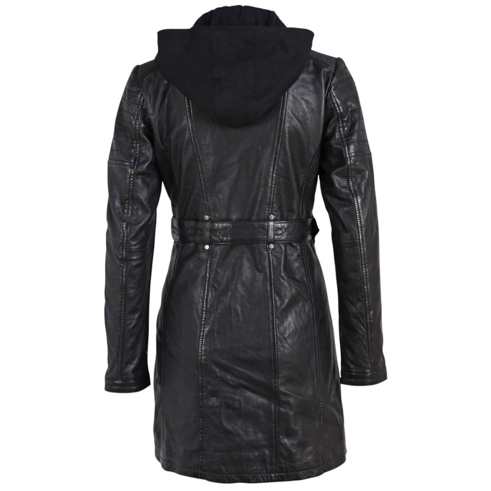 Geaca Lunga de Piele Dama Gipsy Neagra G2WCyara