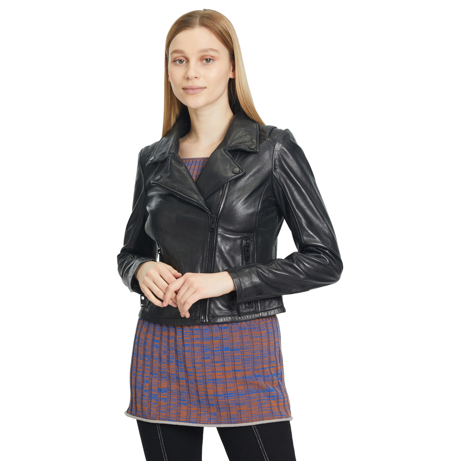 Geaca de Piele Dama Gipsy Neagra G2WDalina