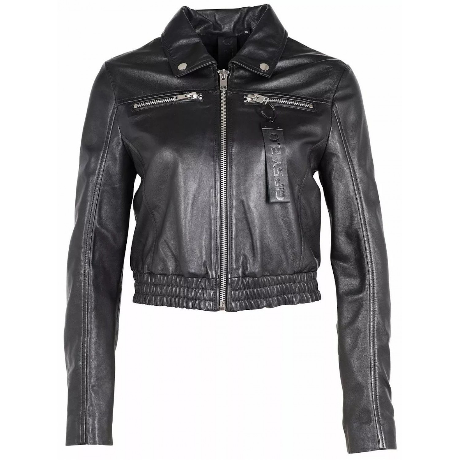 Geaca Scurta de Piele Dama Gipsy Neagra G2WDamara SF LABRIV