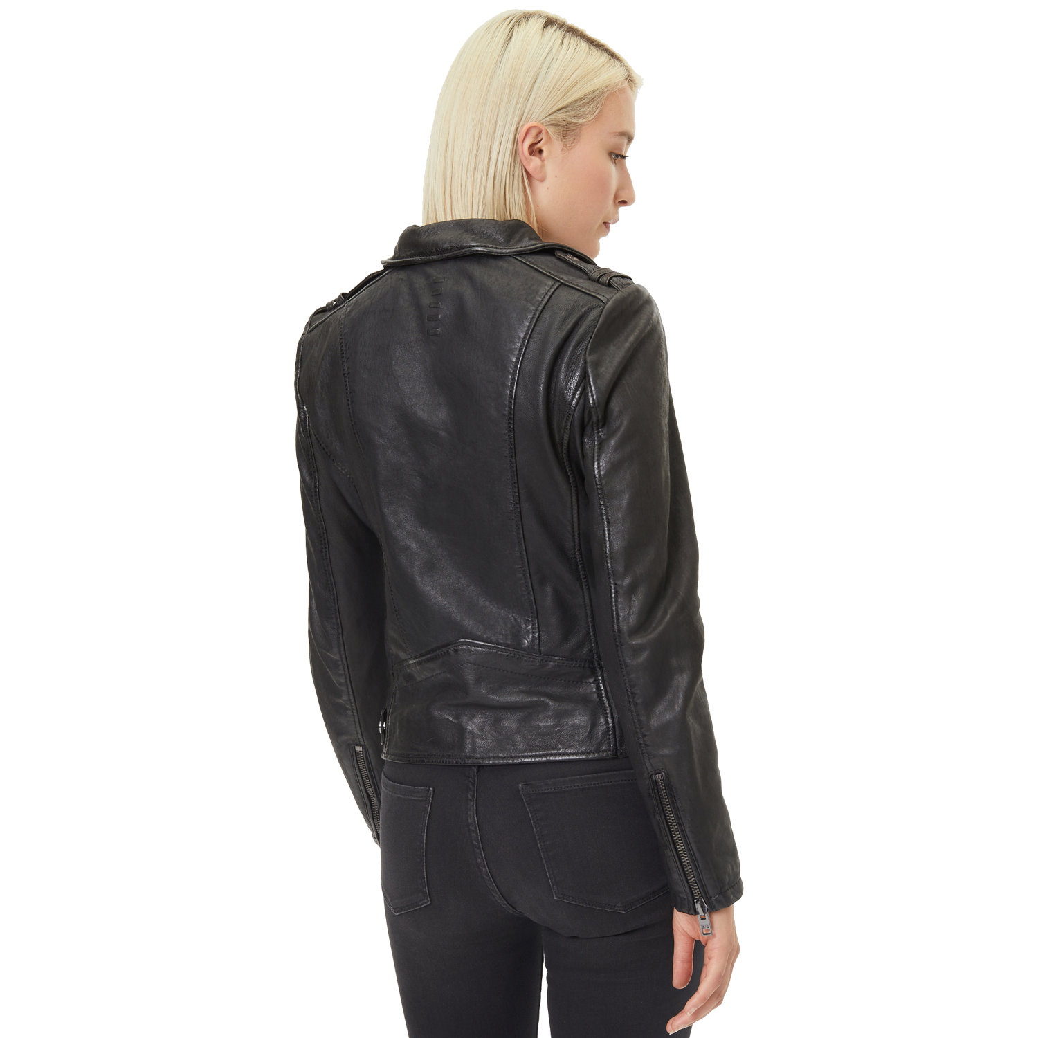 Geaca de Piele Dama Gipsy Neagra G2WJovia