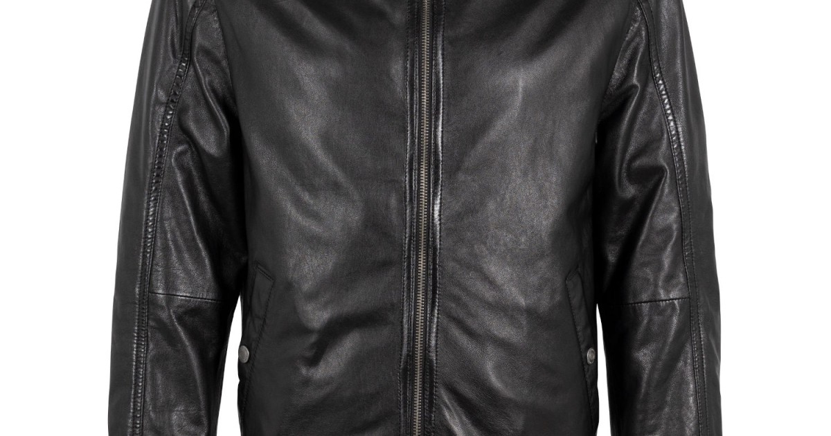 Geaca de Piele cu doua fete Barbati Gipsy Negru/Negru GMCranch ...