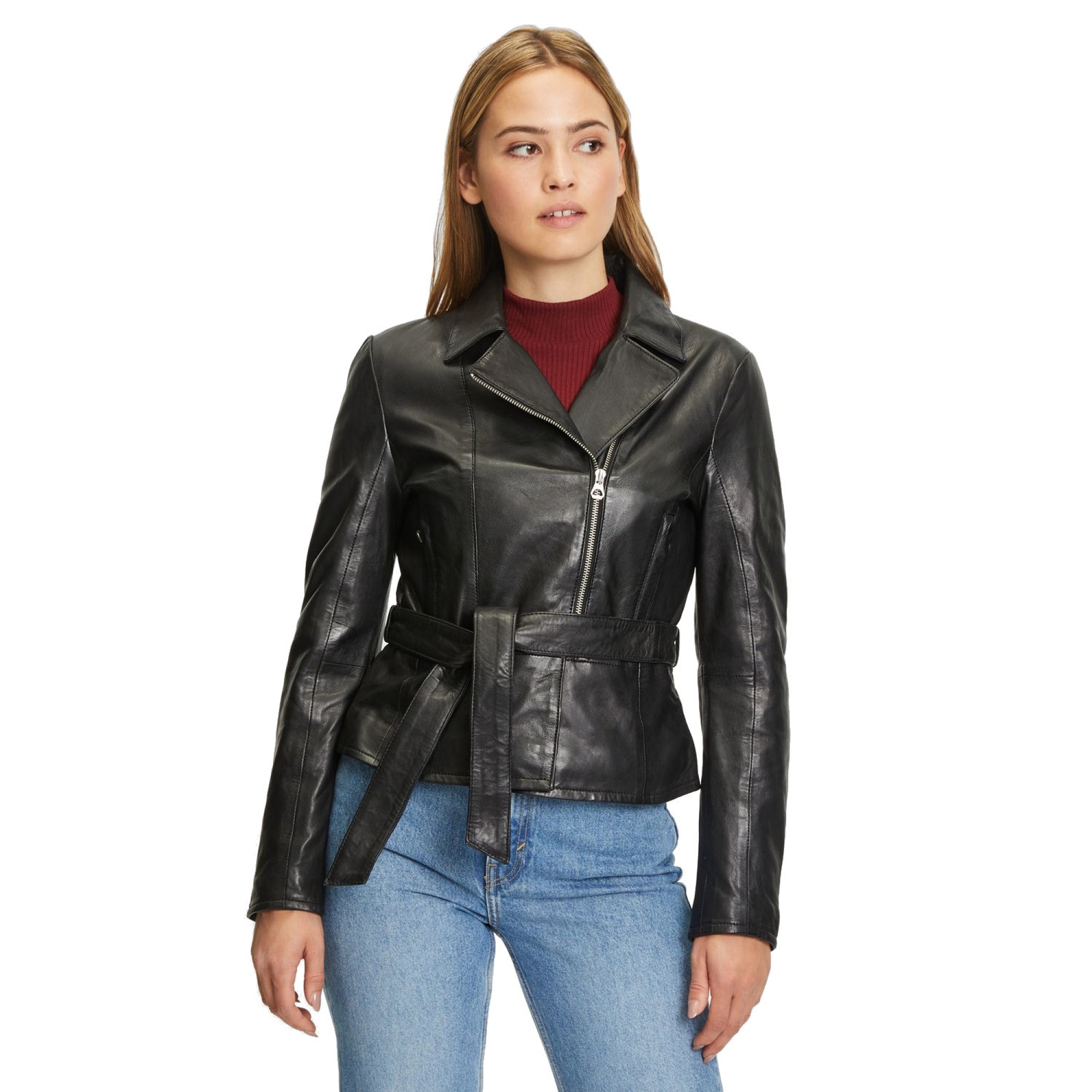 Geaca de Piele Dama Gipsy Neagra GWCamila