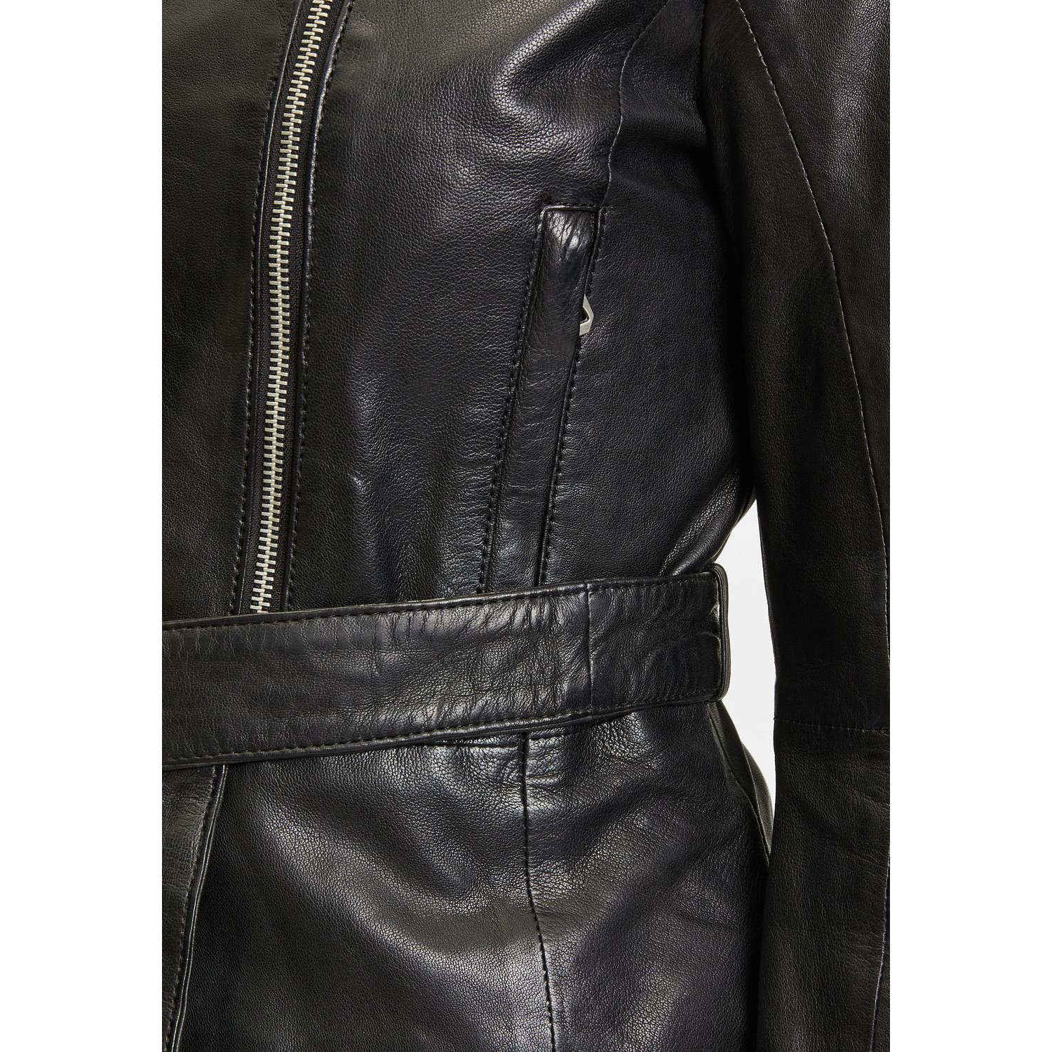 Geaca de Piele Dama Gipsy Neagra GWCamila