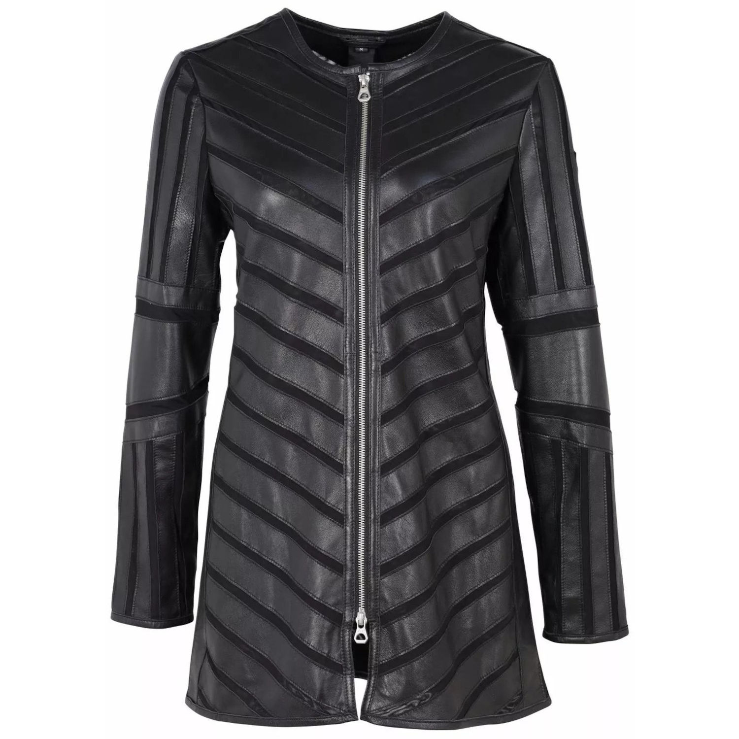 Geaca Lunga de Piele Dama Gipsy Neagra GWNanni LELEV