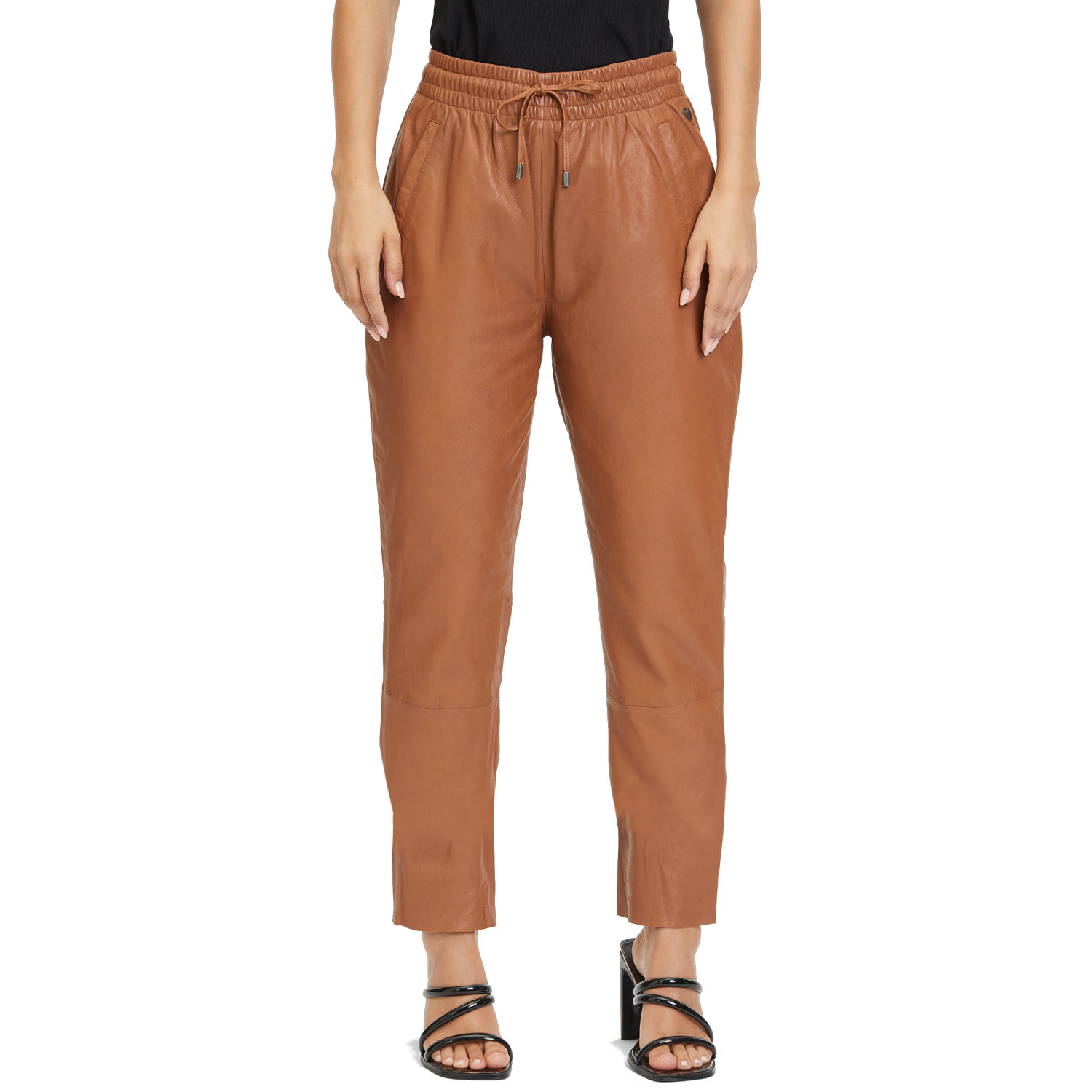 Pantaloni de Piele Dama Gipsy Coniac GWTariza