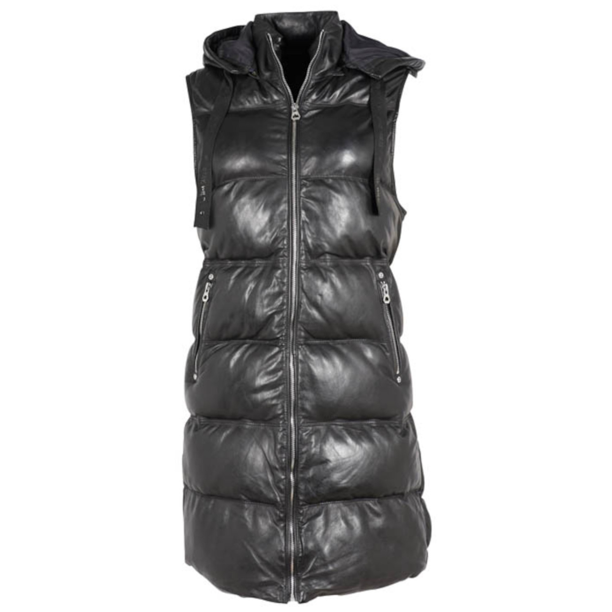 Vesta Lunga de Piele Dama Gipsy Neagra GWVeo