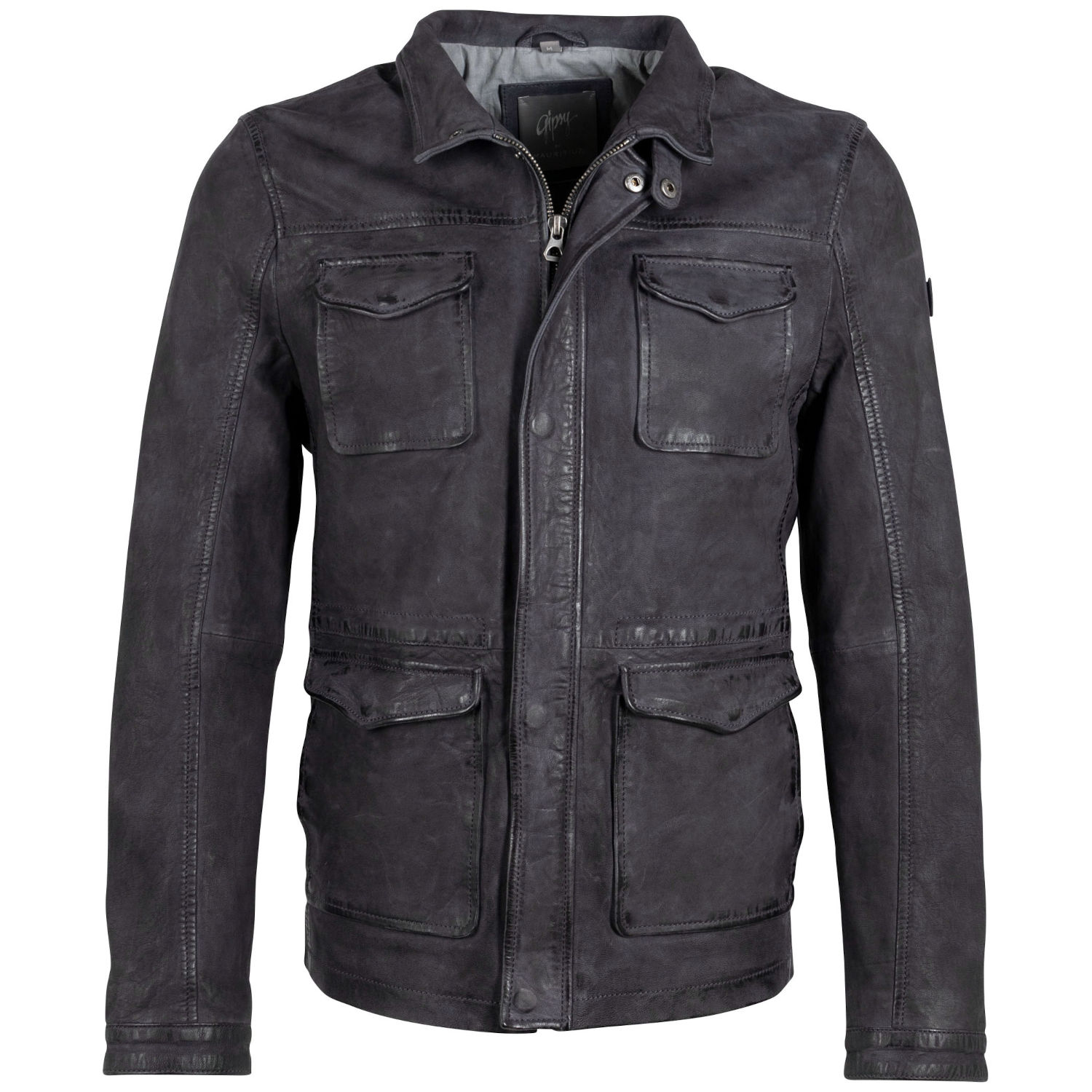 Geaca de Piele Barbati Gipsy Bleumarin Galdon