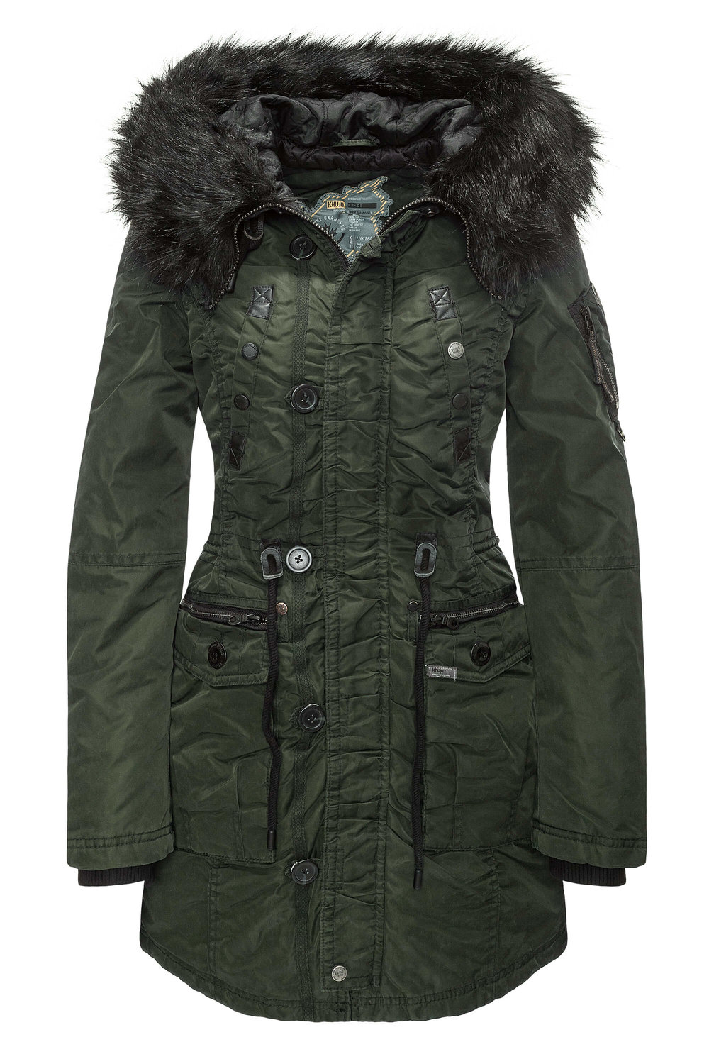 Geaca de Iarna Parka Dama Khujo Kaki KHU21871 - Geaca dama Khujo ...